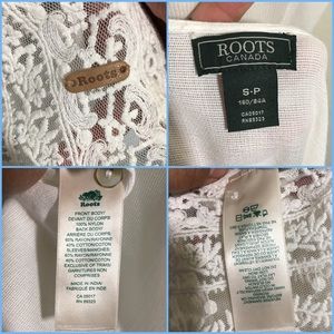 Roots | Sweaters | Roots Canada Long White Lace Cardigan Small | Poshmark